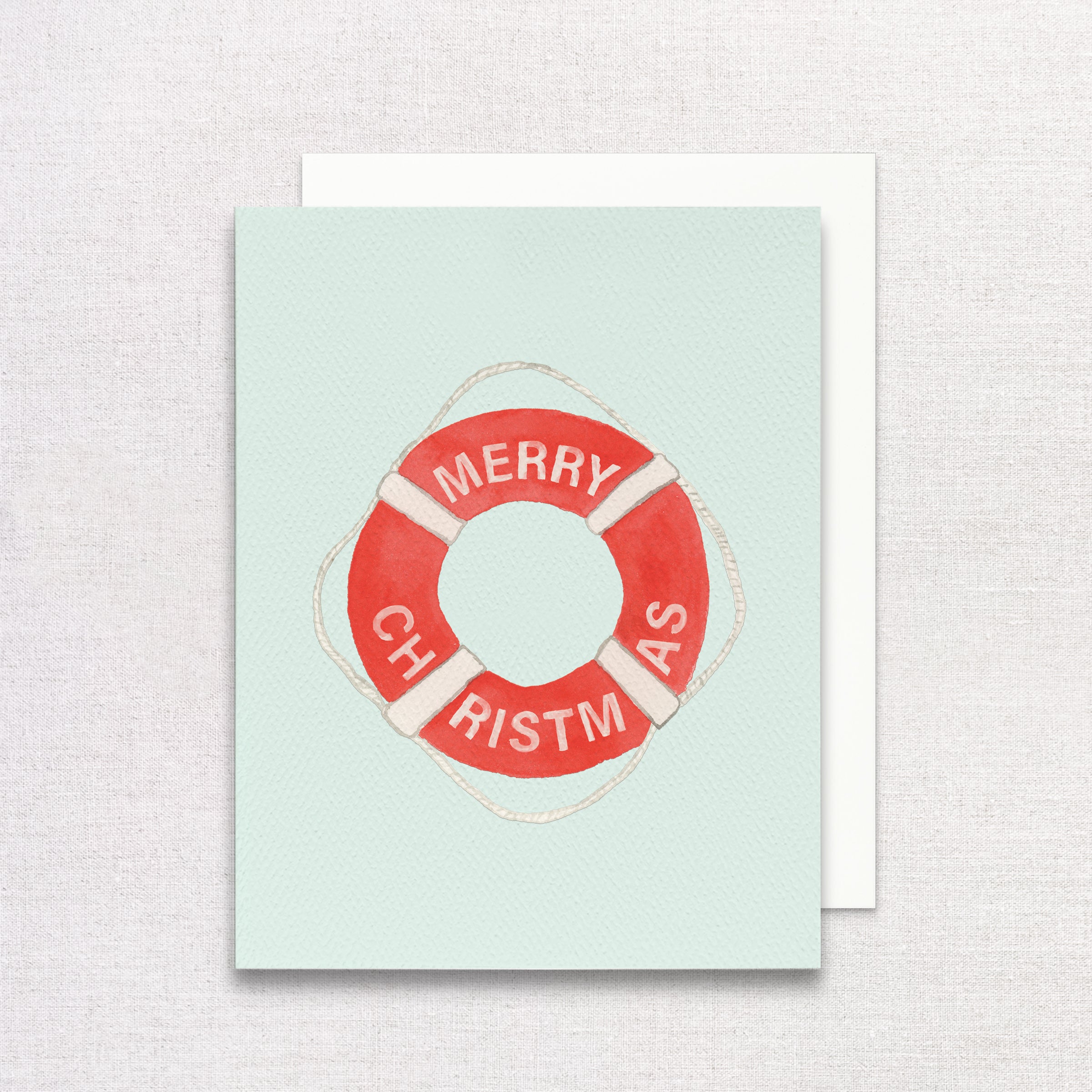 Christmas Life Preserver Greeting Card by Gert & Co