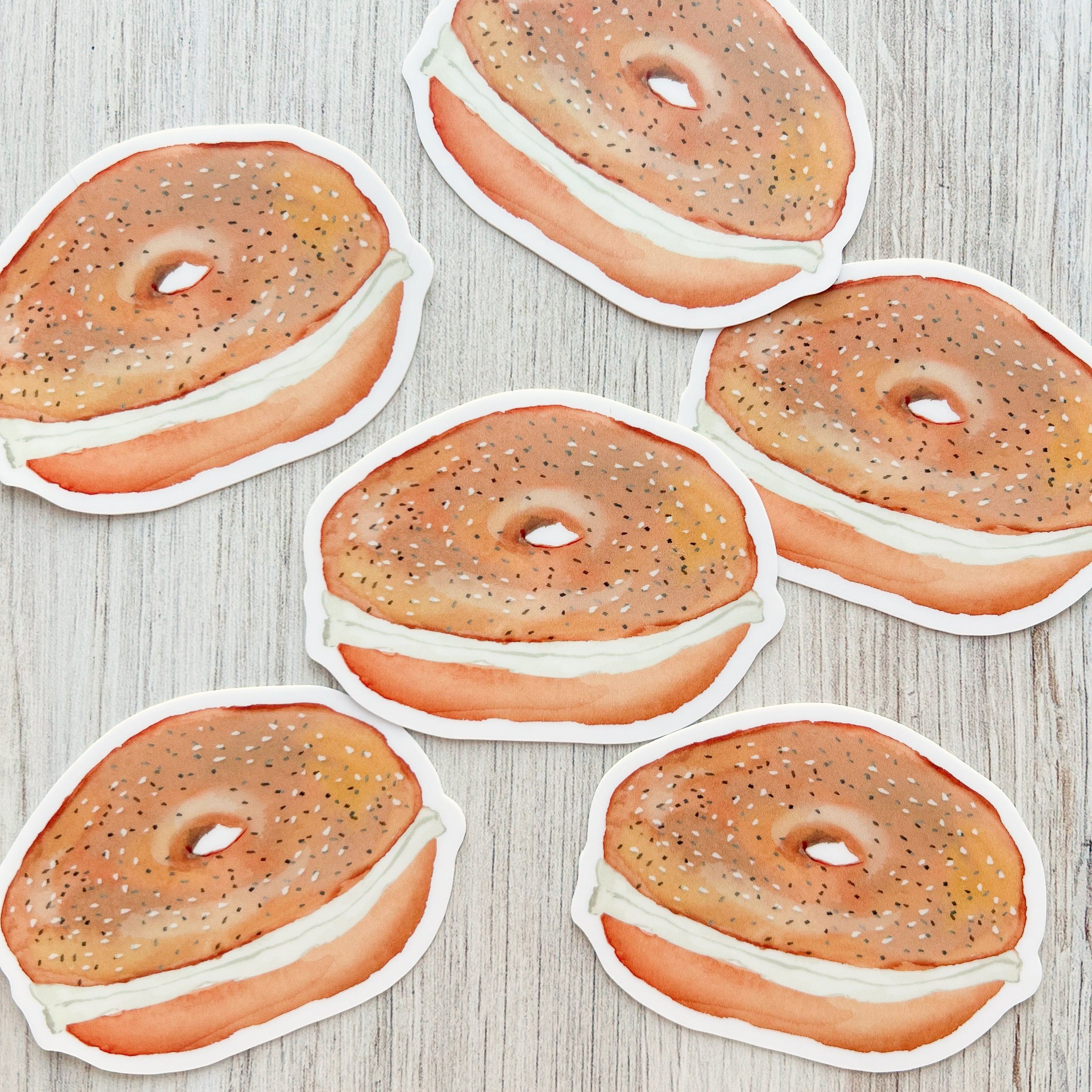 Bagel and Cream Cheese Sticker by Gert & Co