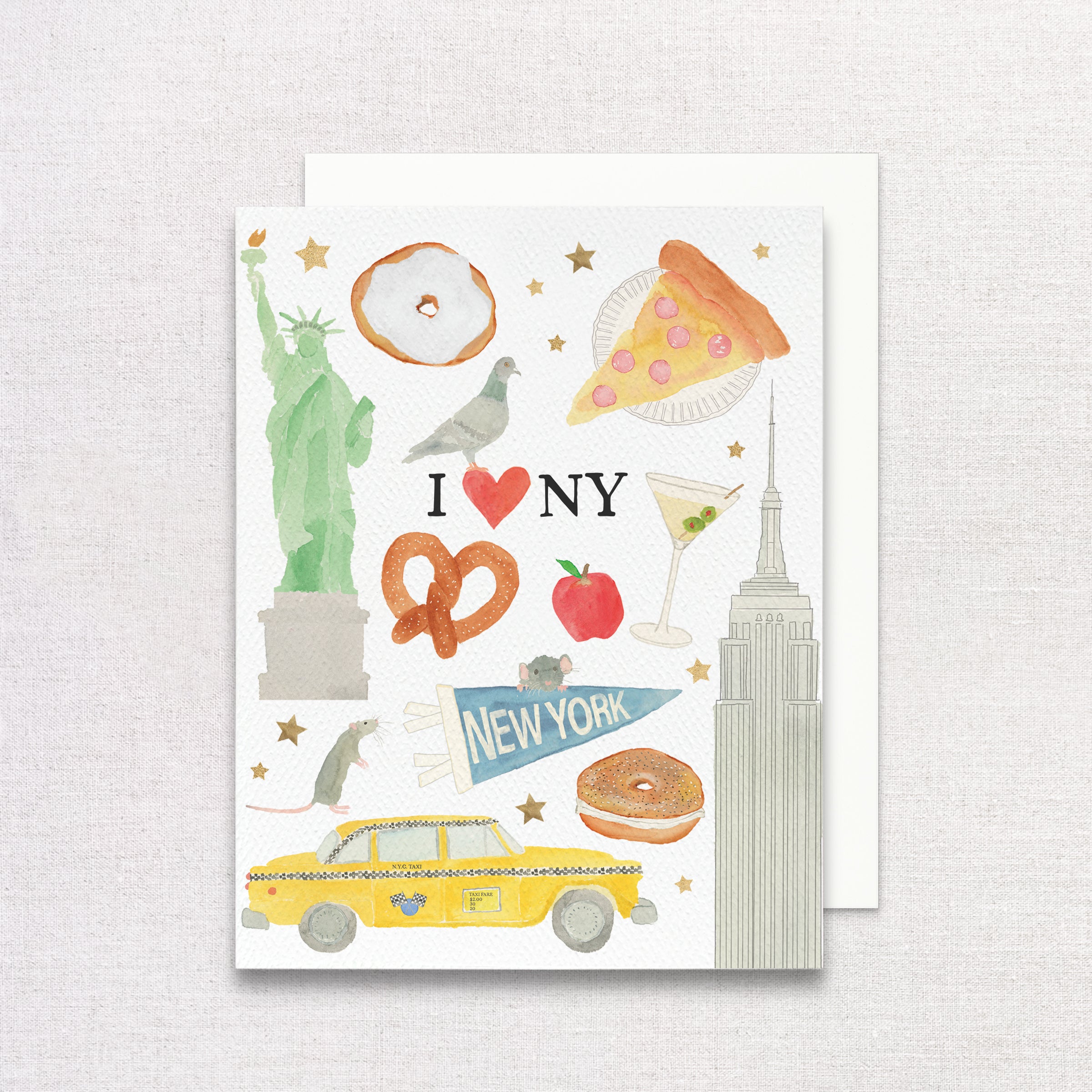 New York City Icons Greeting Card by Gert & Co