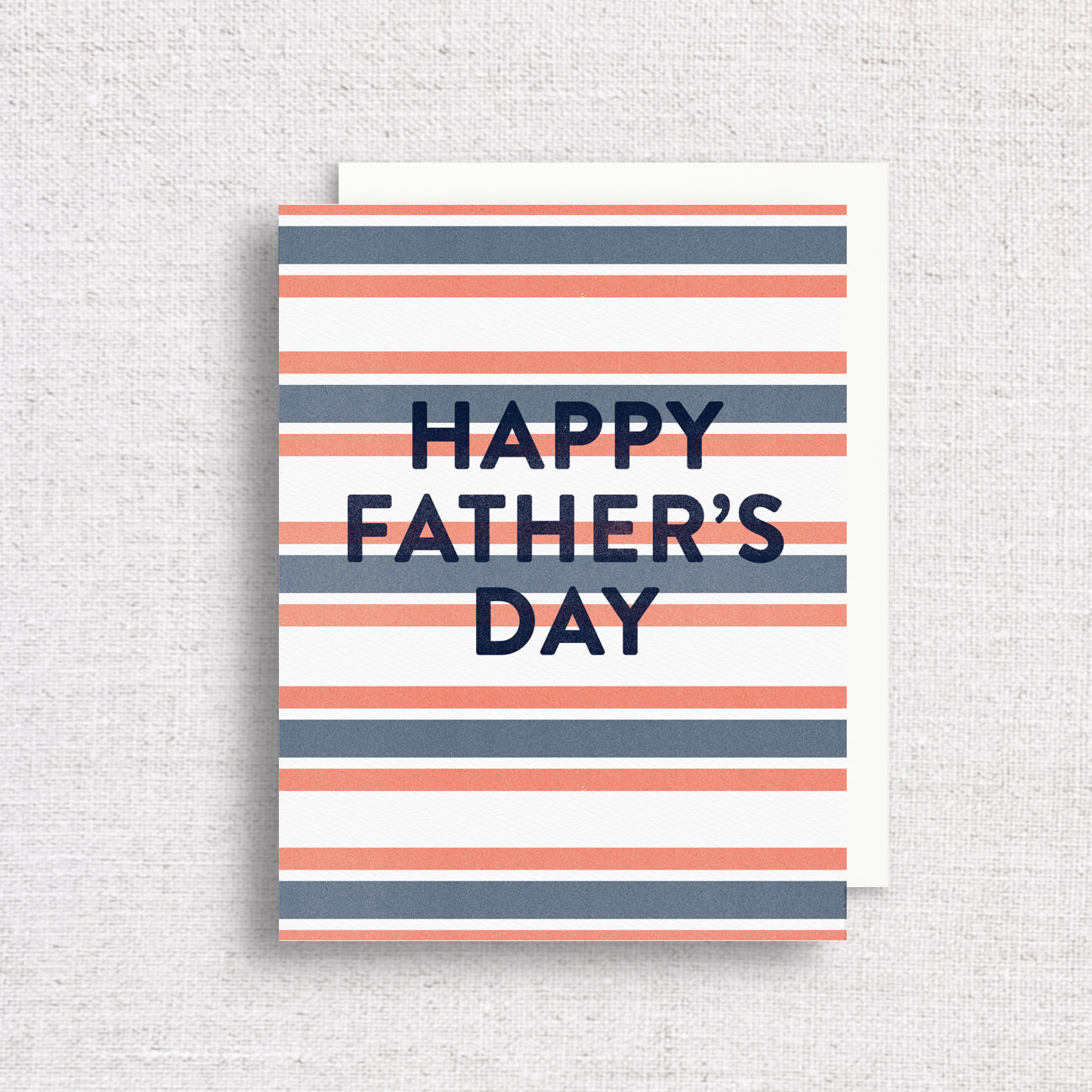 Happy Father's Day Faded Stripes Greeting Card by Gert & Co